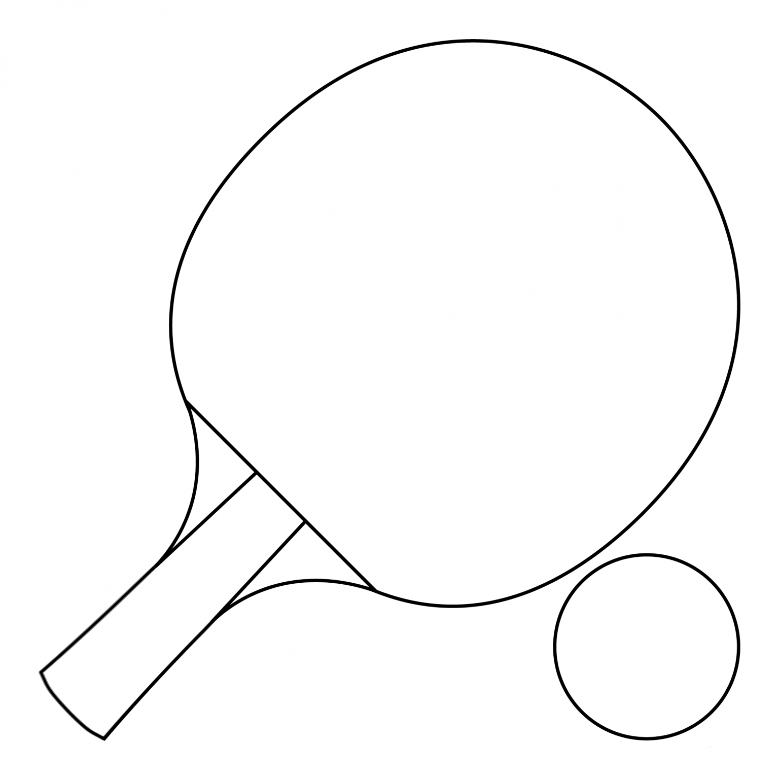 Ping Pong coloring page - ColouringPages