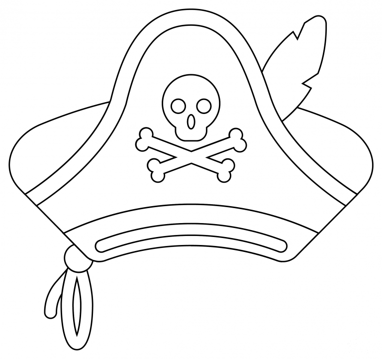 Pirate Hat coloring page - ColouringPages