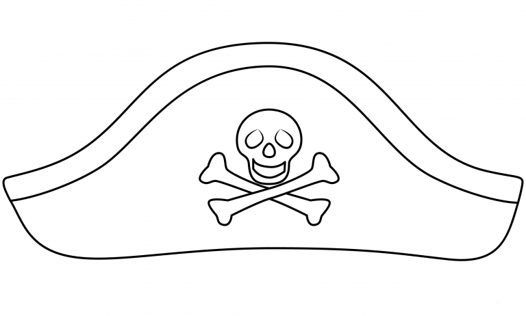 Pirate Hat coloring page - ColouringPages