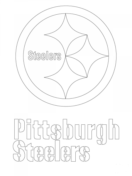 Pittsburgh Steelers Logo coloring page - ColouringPages