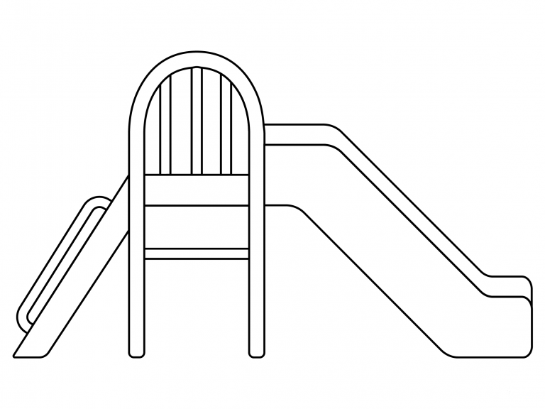 Playground Slide coloring page - ColouringPages