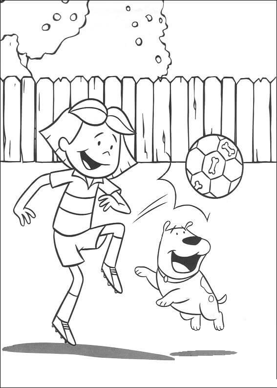 Playing With Emily coloring page - ColouringPages