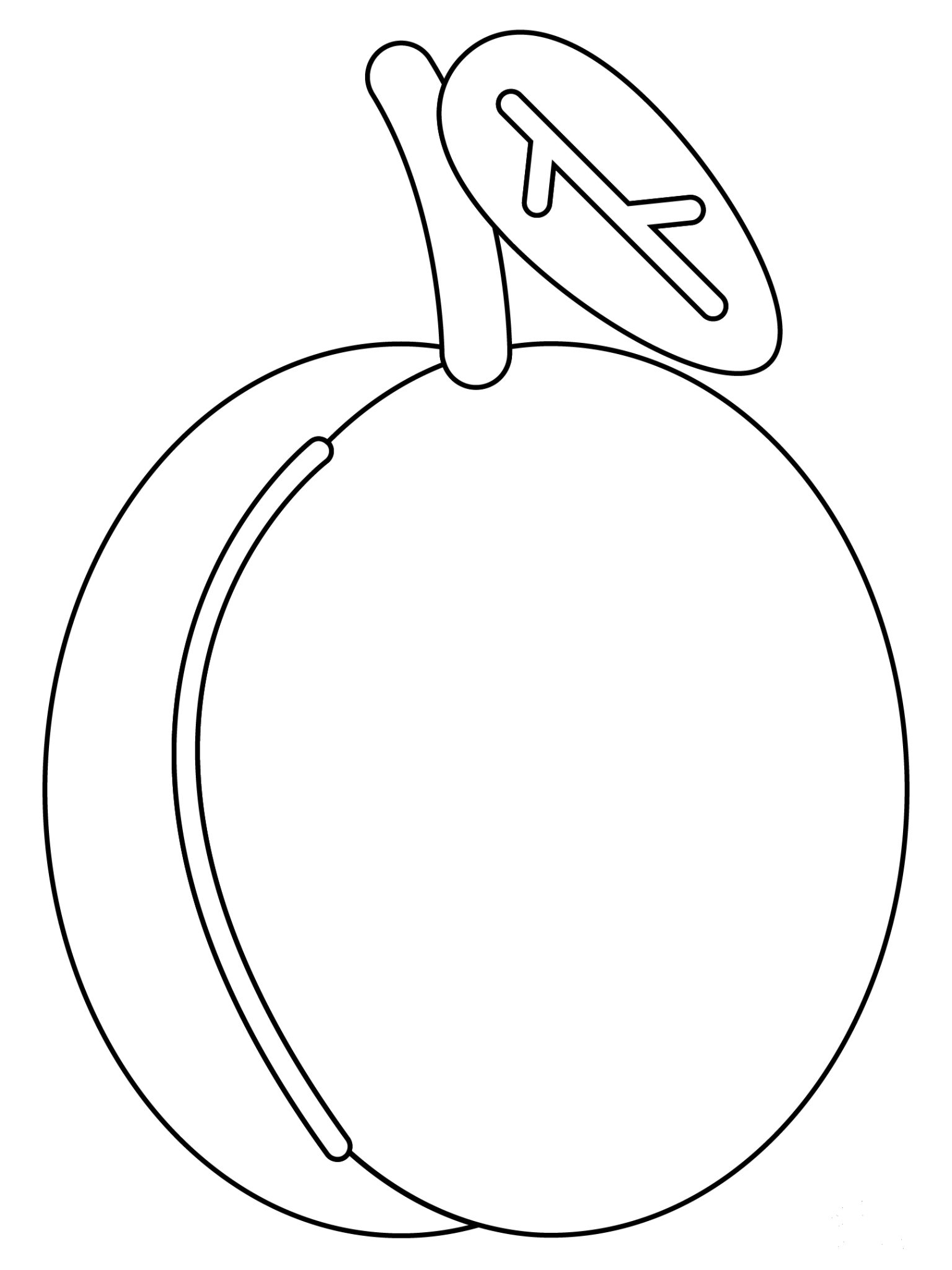Plum coloring page - ColouringPages