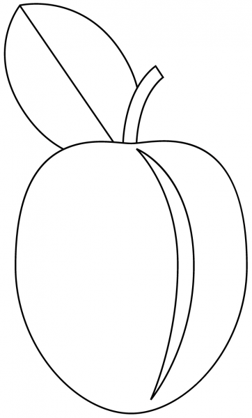 Plum coloring page - ColouringPages