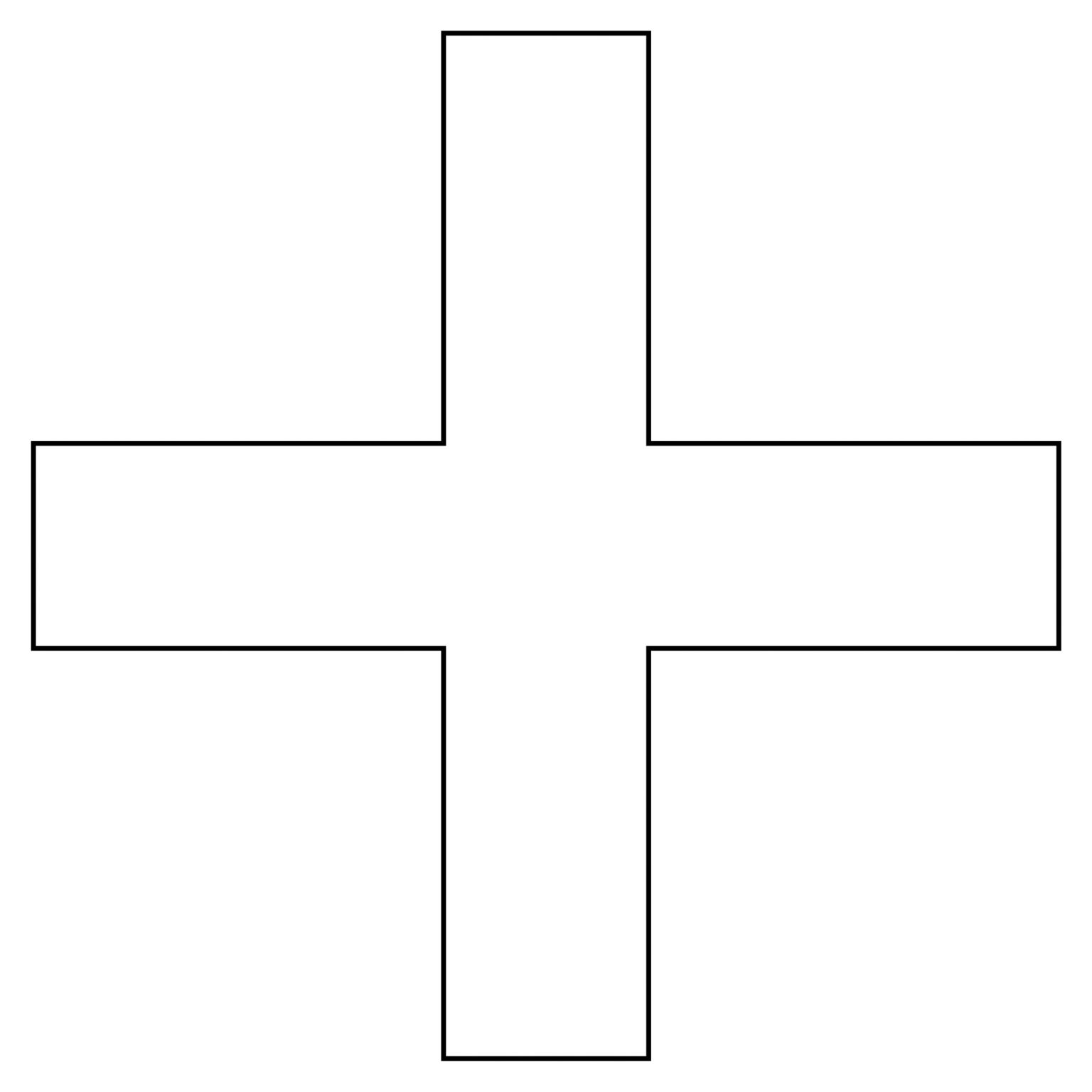 Plus coloring page - ColouringPages
