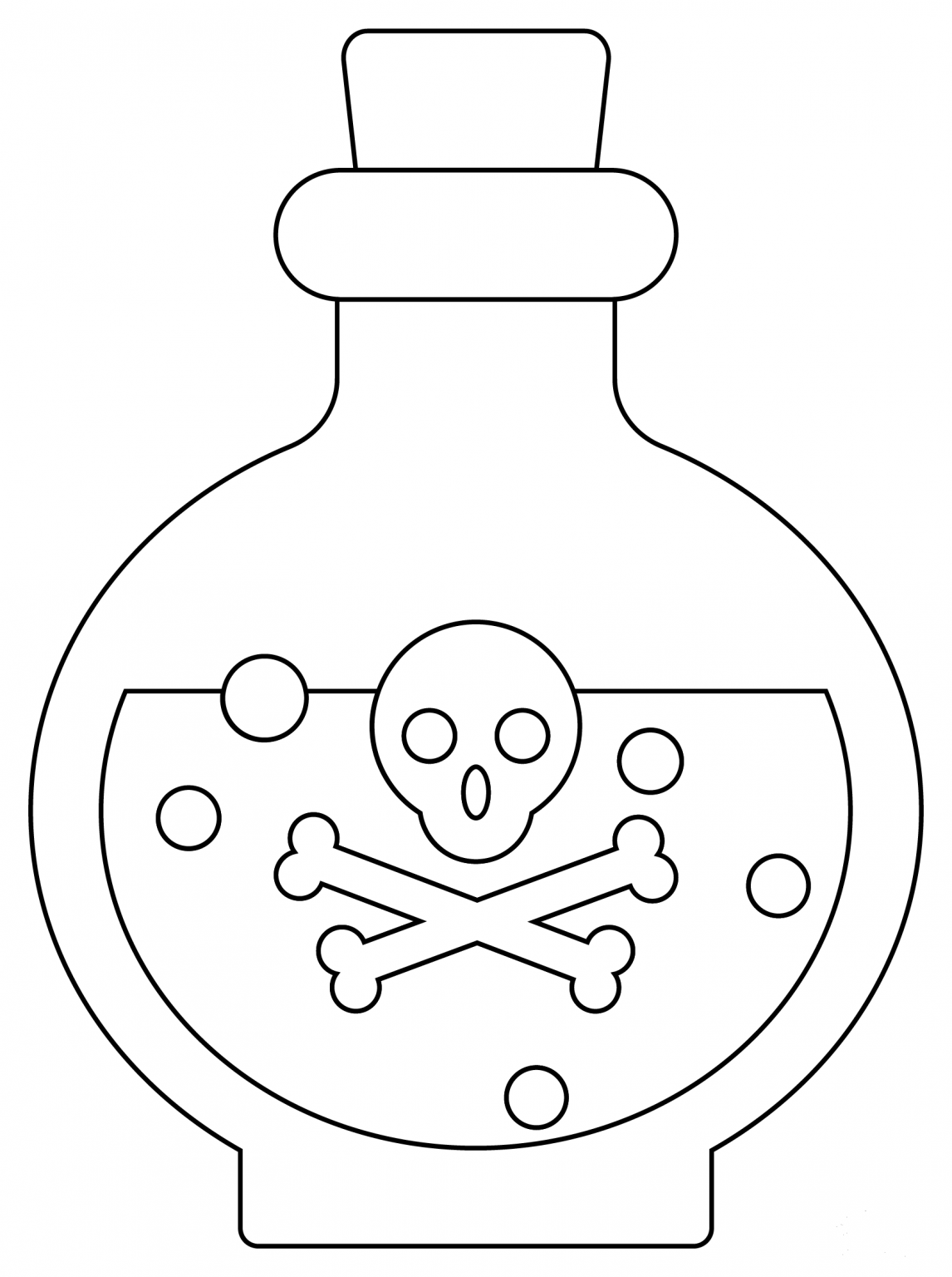 Poison coloring page - ColouringPages