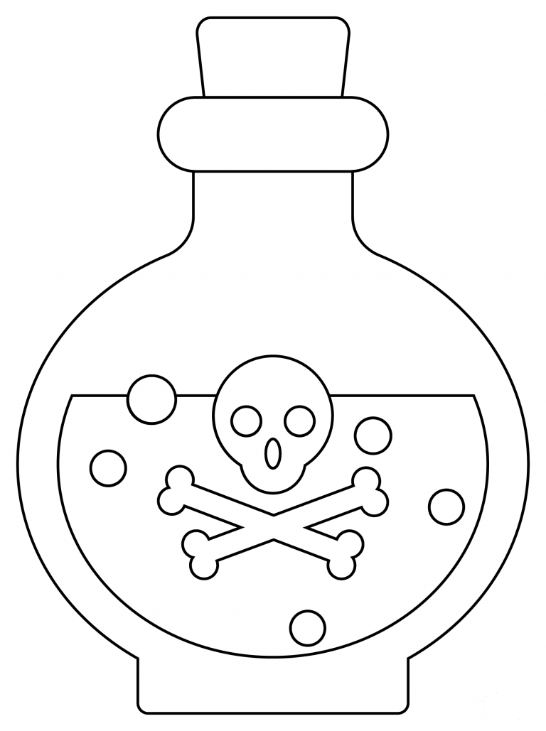 Poison coloring page - ColouringPages