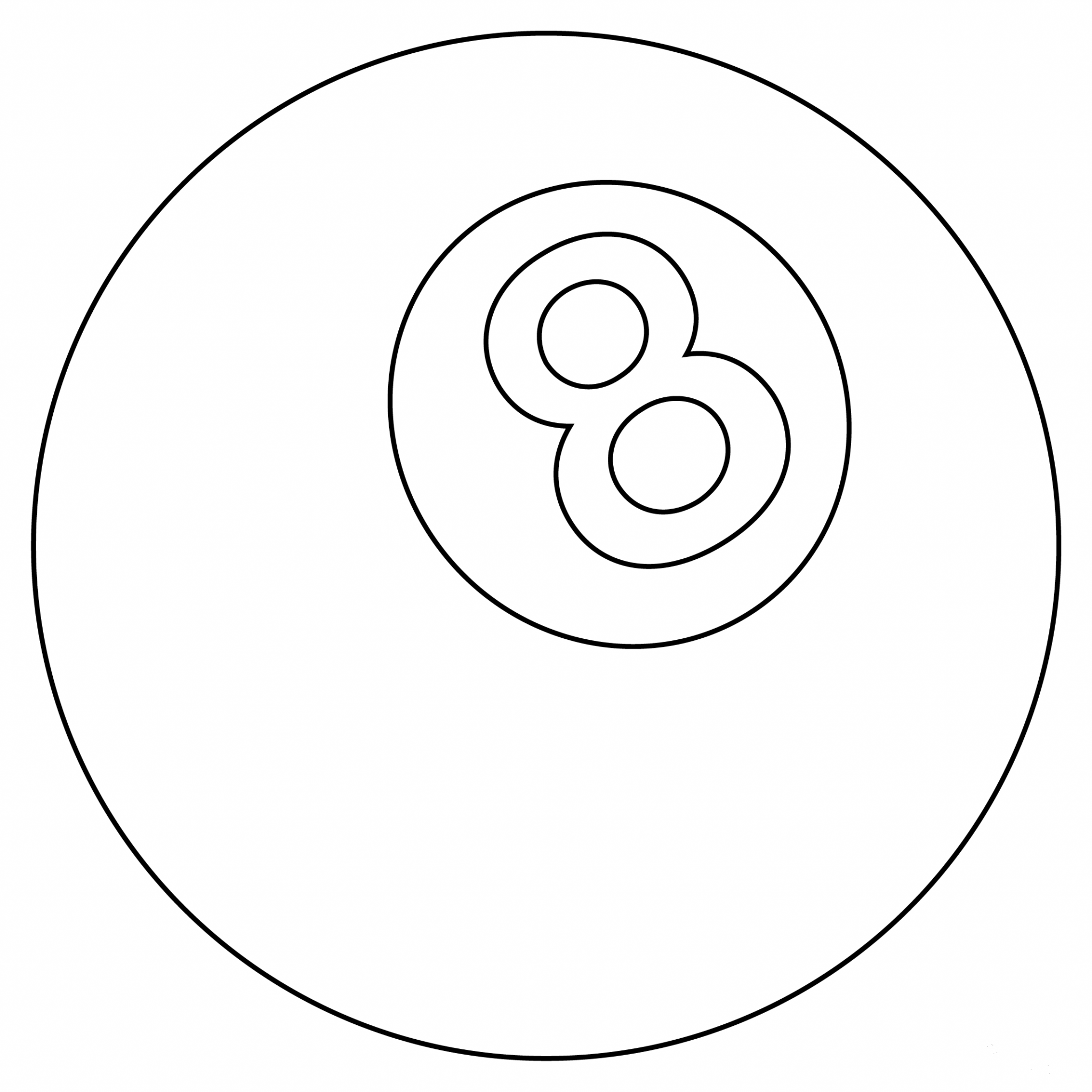 Pool 8 Ball coloring page - ColouringPages