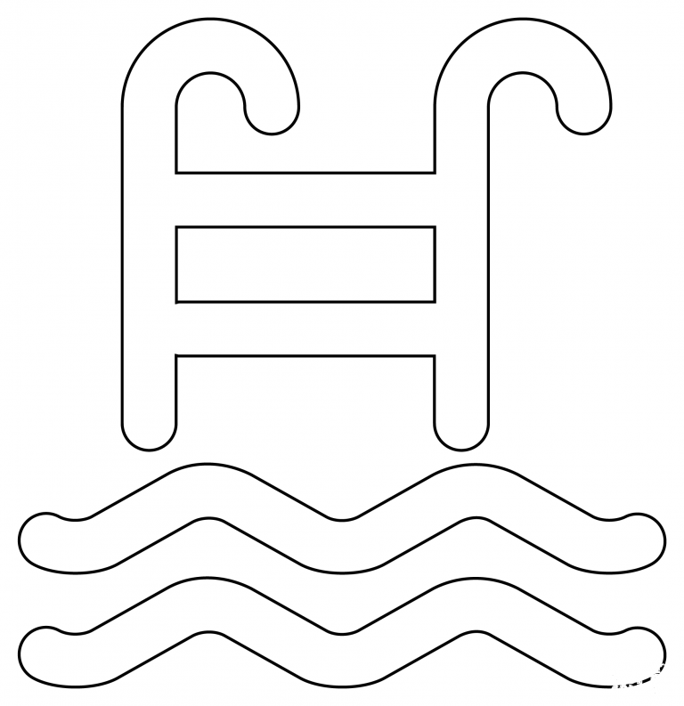 Pool coloring page - ColouringPages