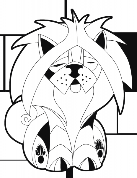 Pop Art Dog coloring page - ColouringPages
