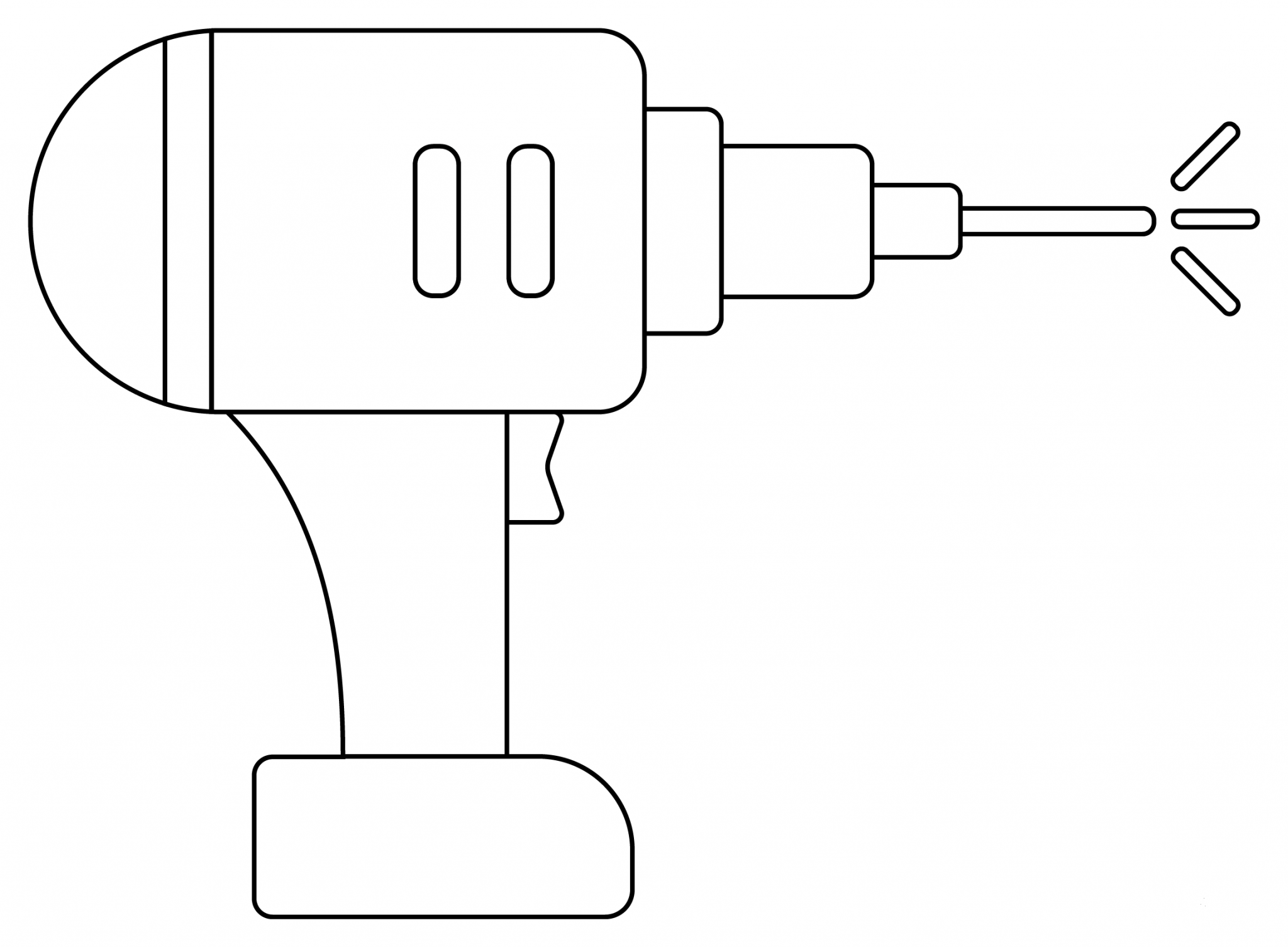 Power Drill coloring page - ColouringPages