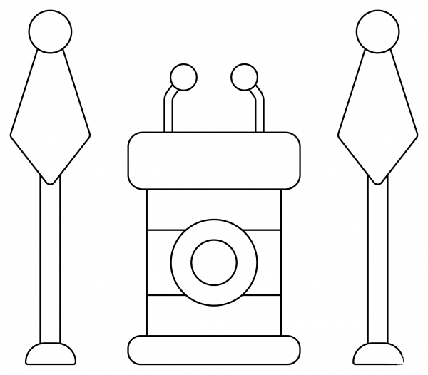 President Podium coloring page - ColouringPages