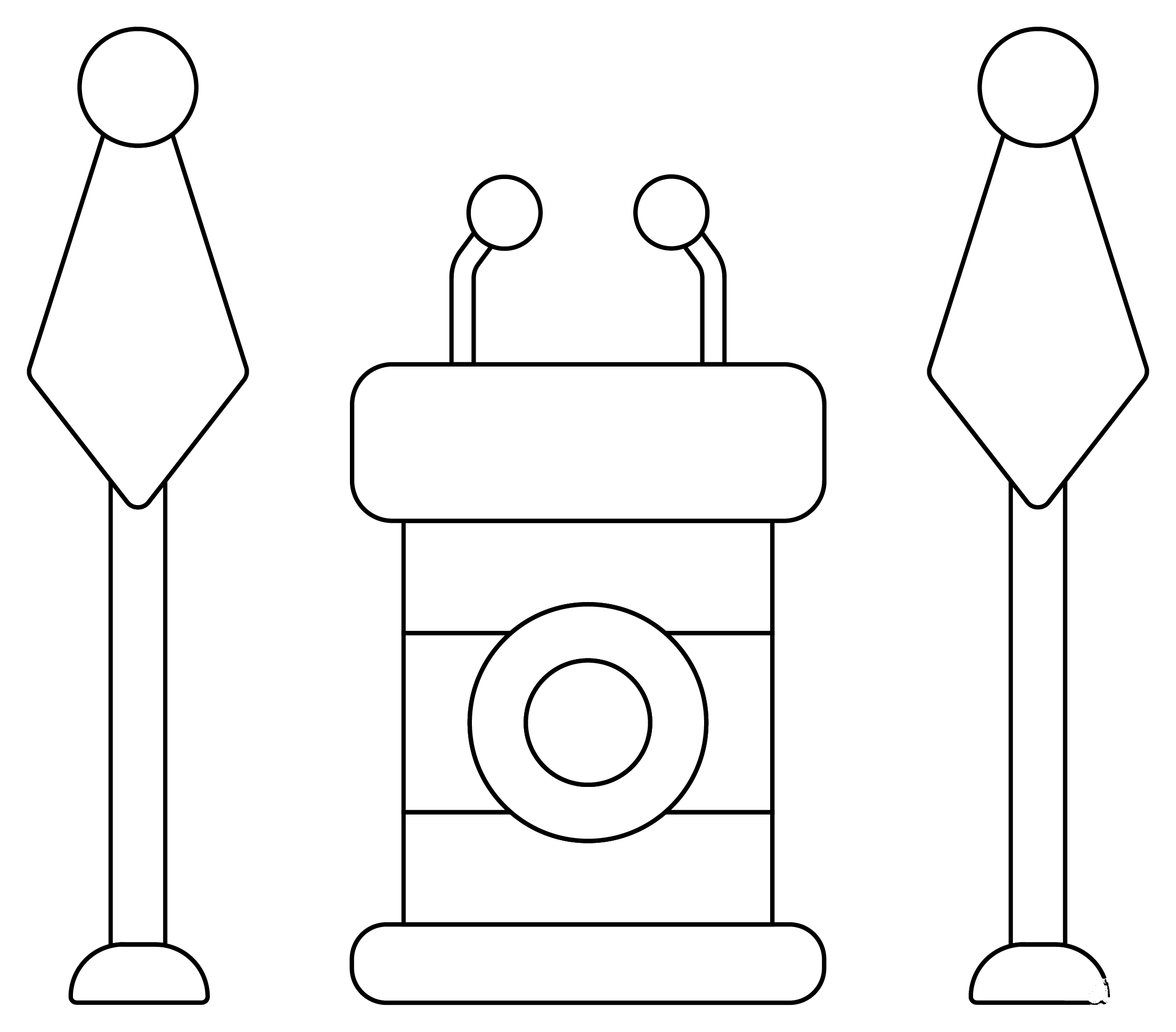 President Podium coloring page - ColouringPages