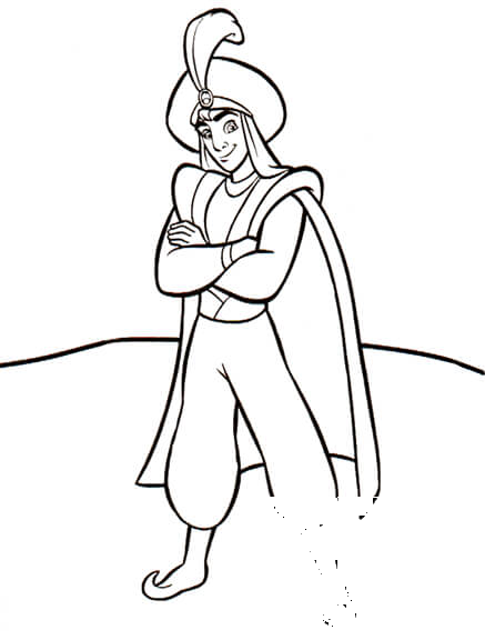 Prince Ali coloring page - ColouringPages