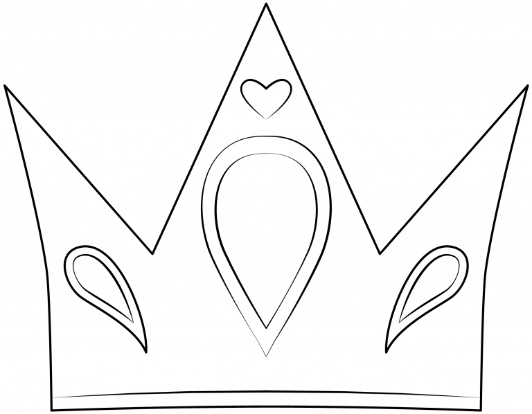 Princess Crown coloring page - ColouringPages
