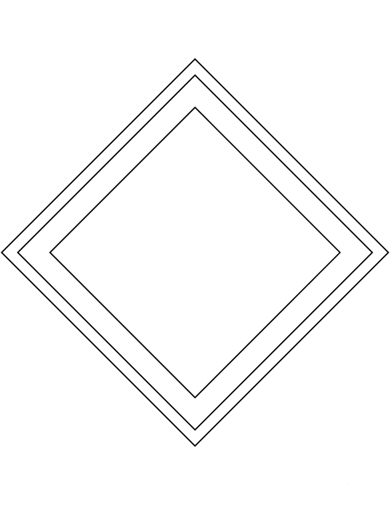 "Priority Road" Sign in Sweden coloring page - ColouringPages