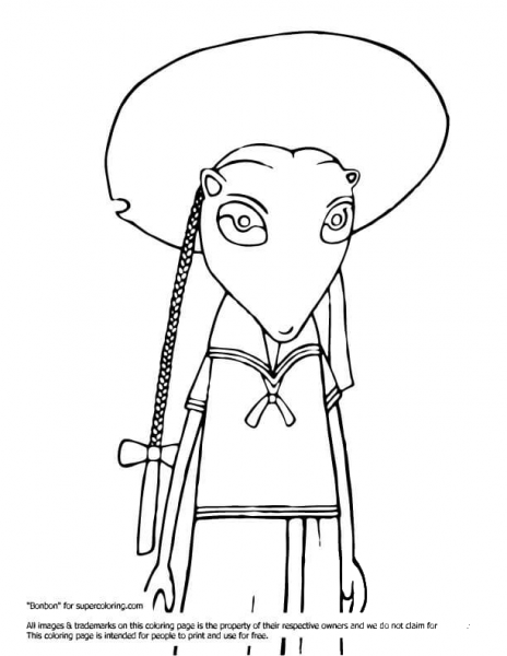 Priscilla coloring page - ColouringPages