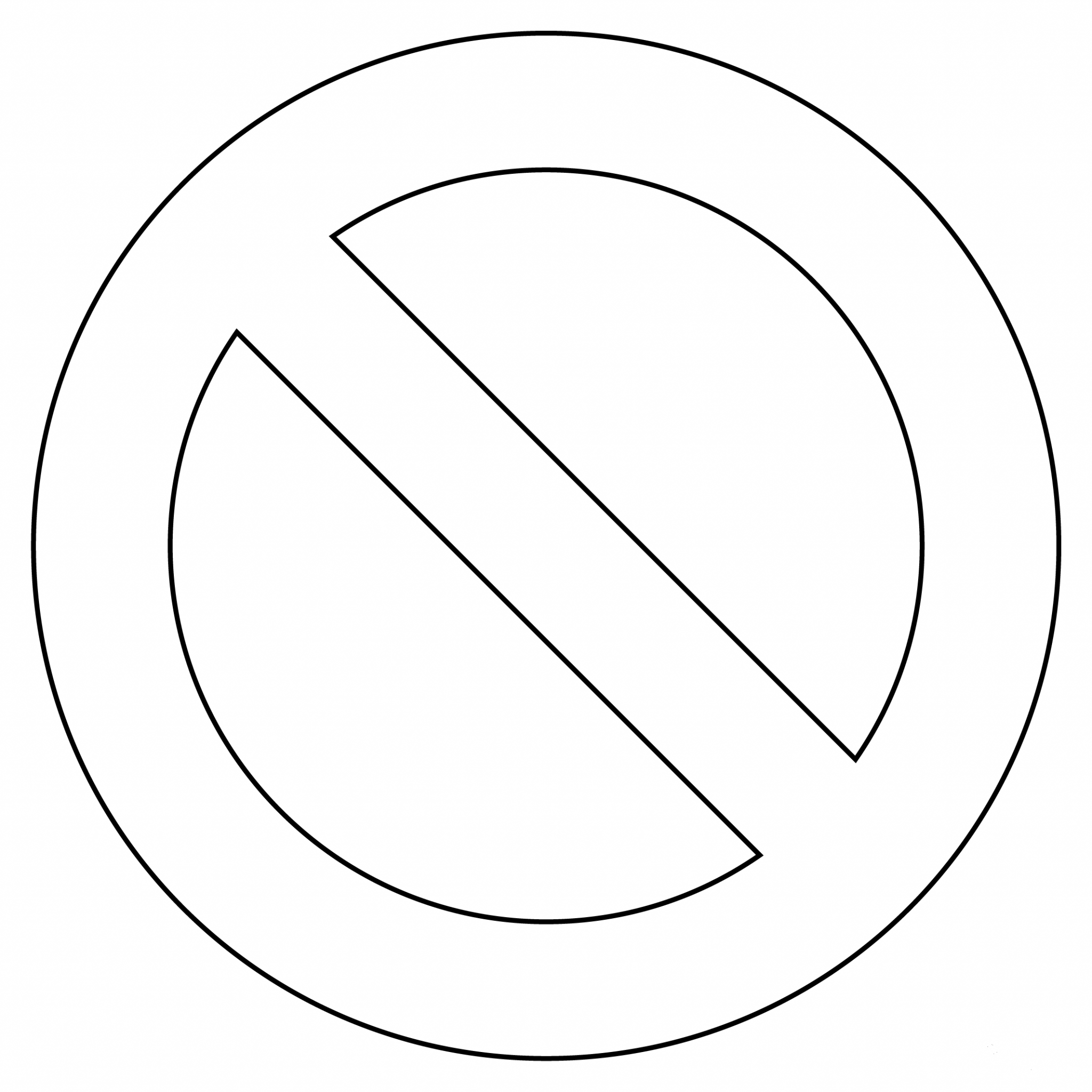 Prohibited coloring page - ColouringPages