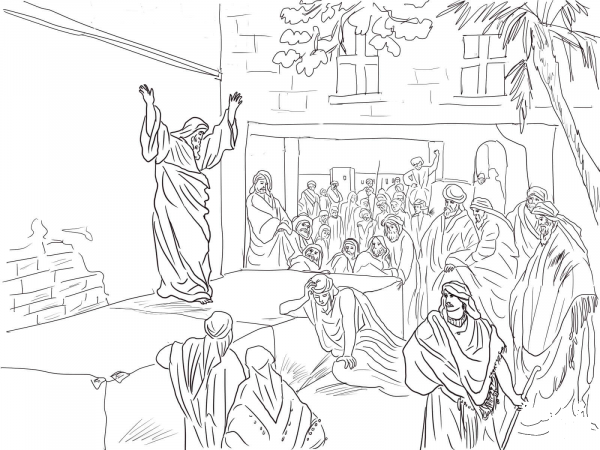 Prophet Micah Exhorts the Israelites to Repent coloring page ...