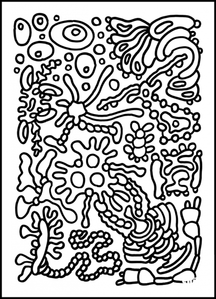 Psychedelic Pattern coloring page - ColouringPages