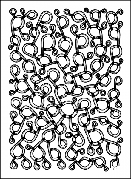 Psychedelic Pattern coloring page - ColouringPages