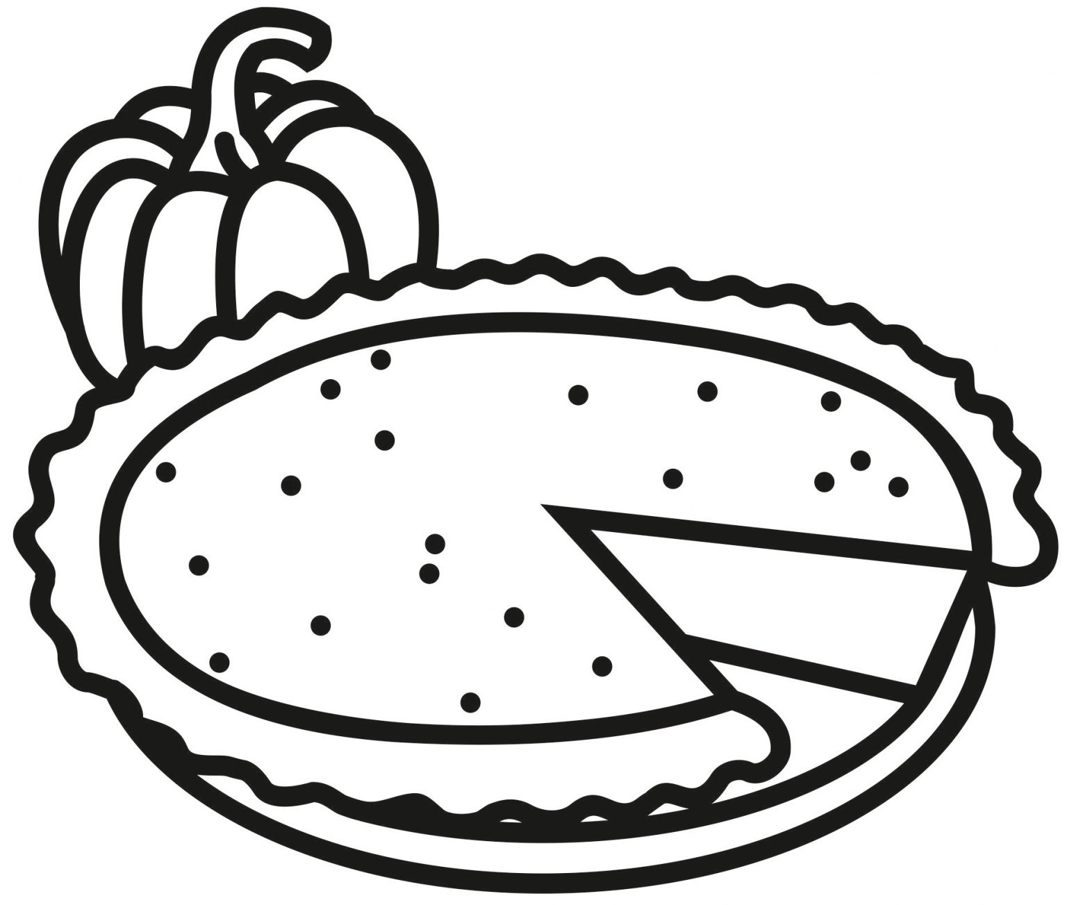 Pumpkin Pie coloring page - ColouringPages