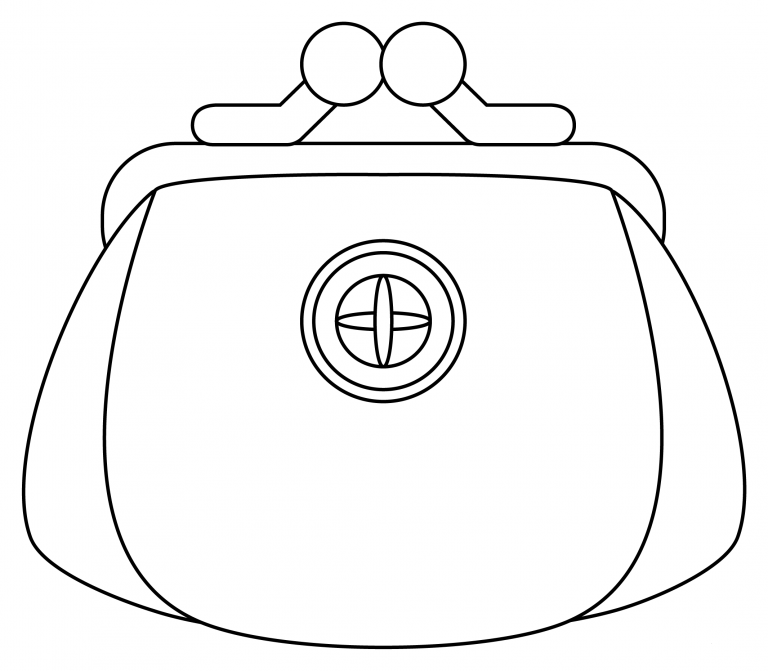 Purse coloring page - ColouringPages