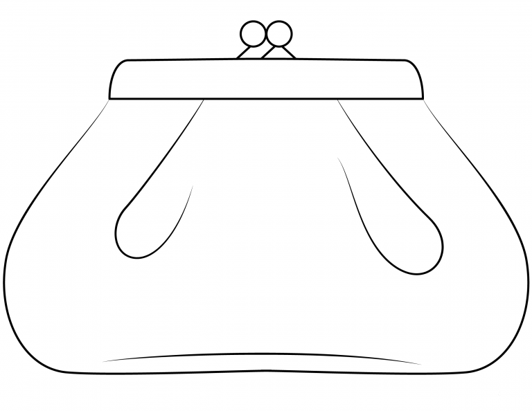 Purse coloring page - ColouringPages