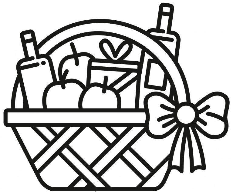 Raffle Basket coloring page - ColouringPages