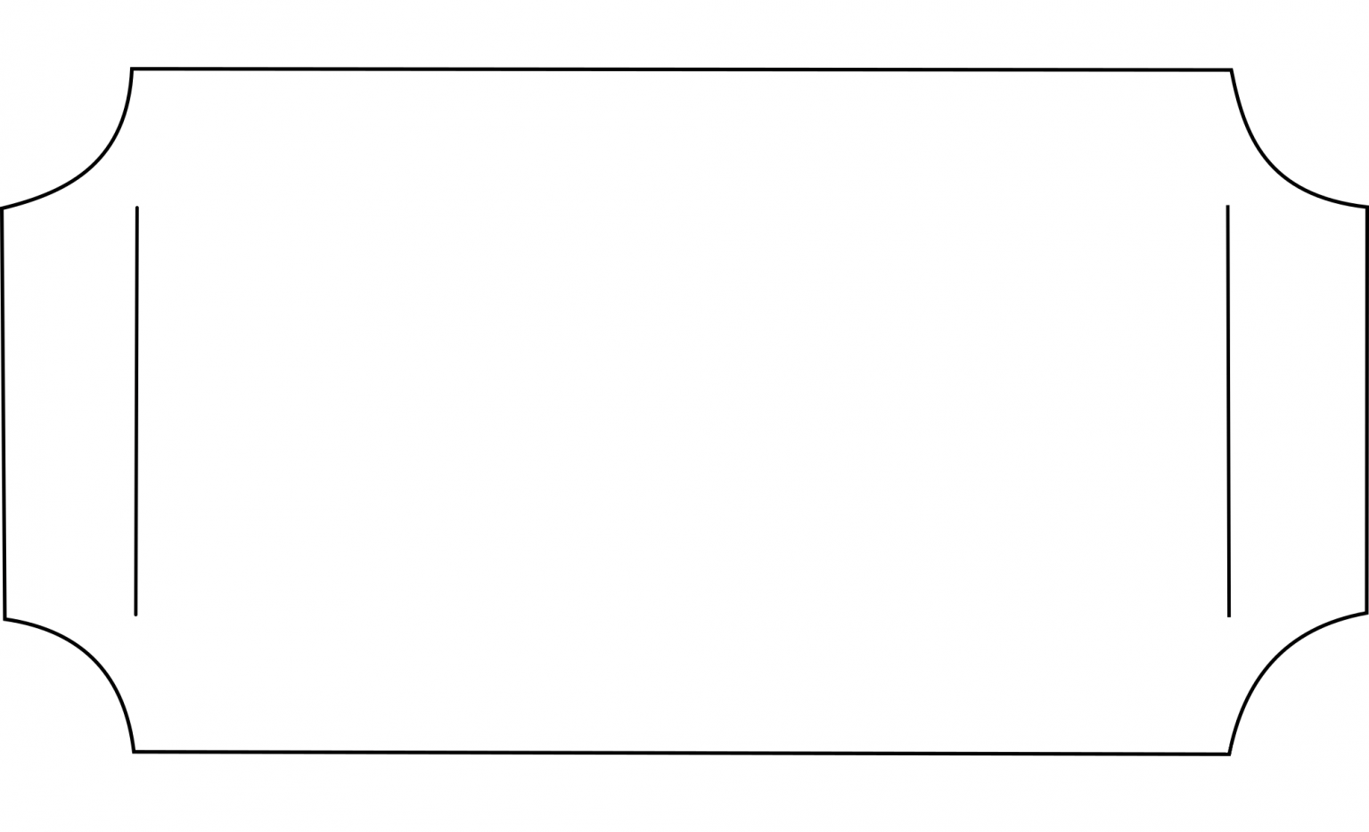 Raffle Ticket Outline coloring page - ColouringPages