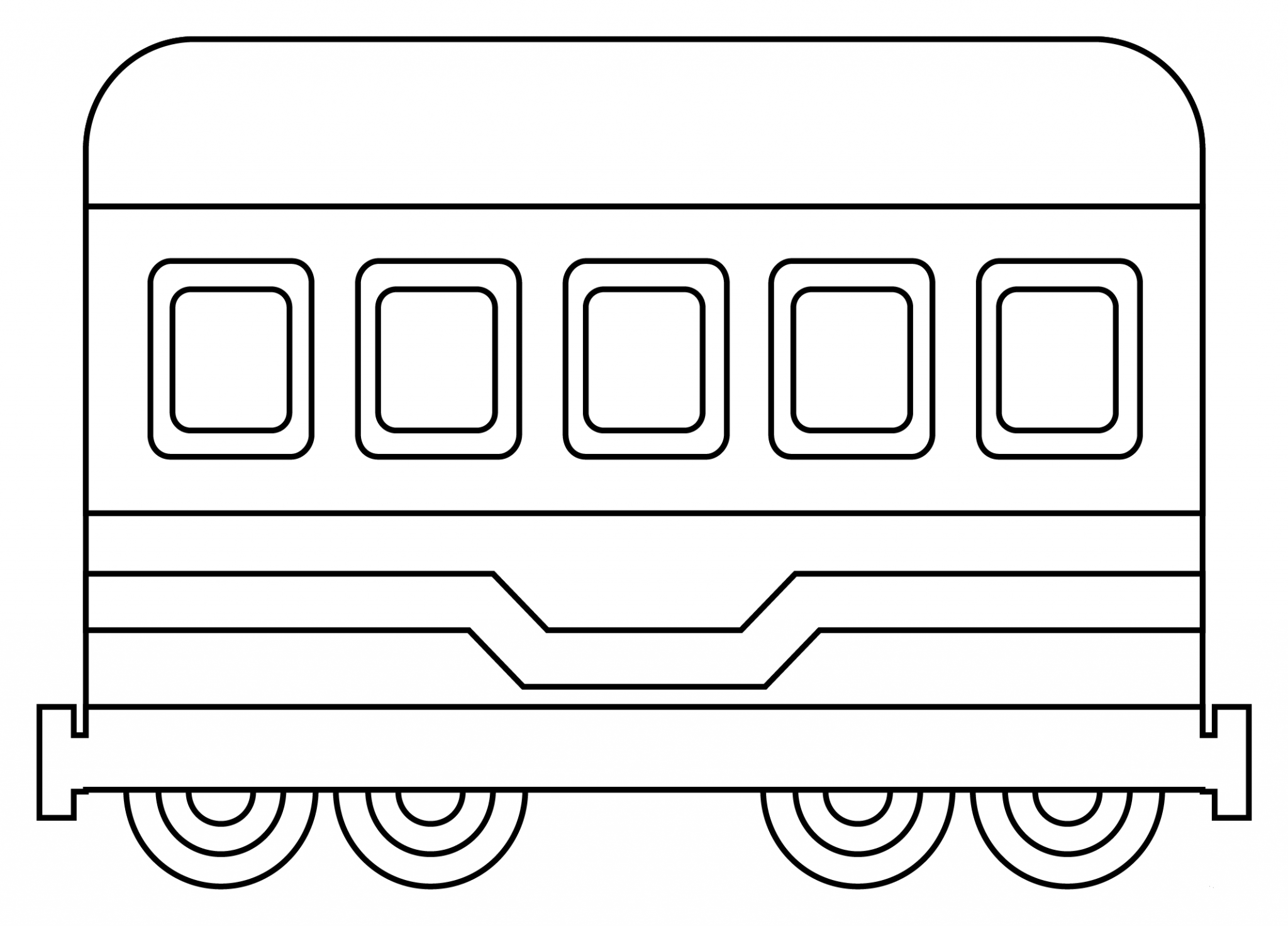 Railway Car coloring page - ColouringPages