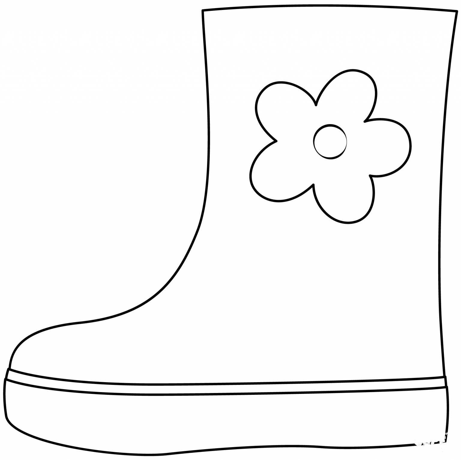 Rain Boot coloring page - ColouringPages