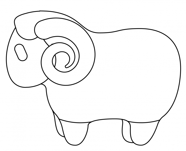 Ram Emoji coloring page - ColouringPages