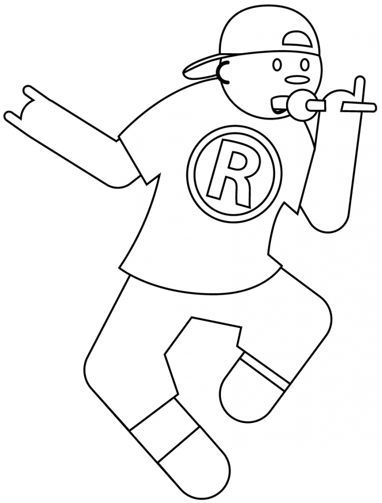 Rapper coloring page - ColouringPages