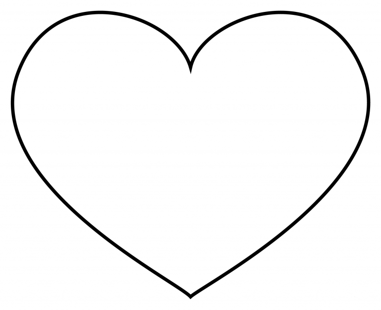 Red Heart coloring page - ColouringPages