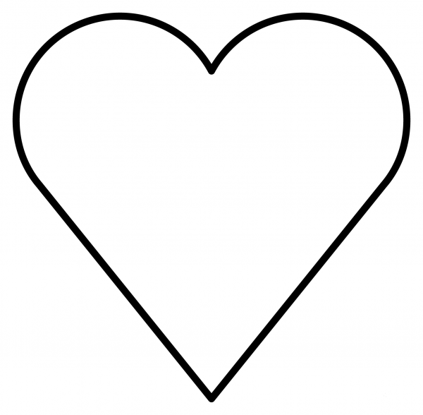 Red Heart Emoji coloring page - ColouringPages