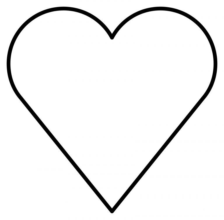 Red Heart Emoji coloring page - ColouringPages
