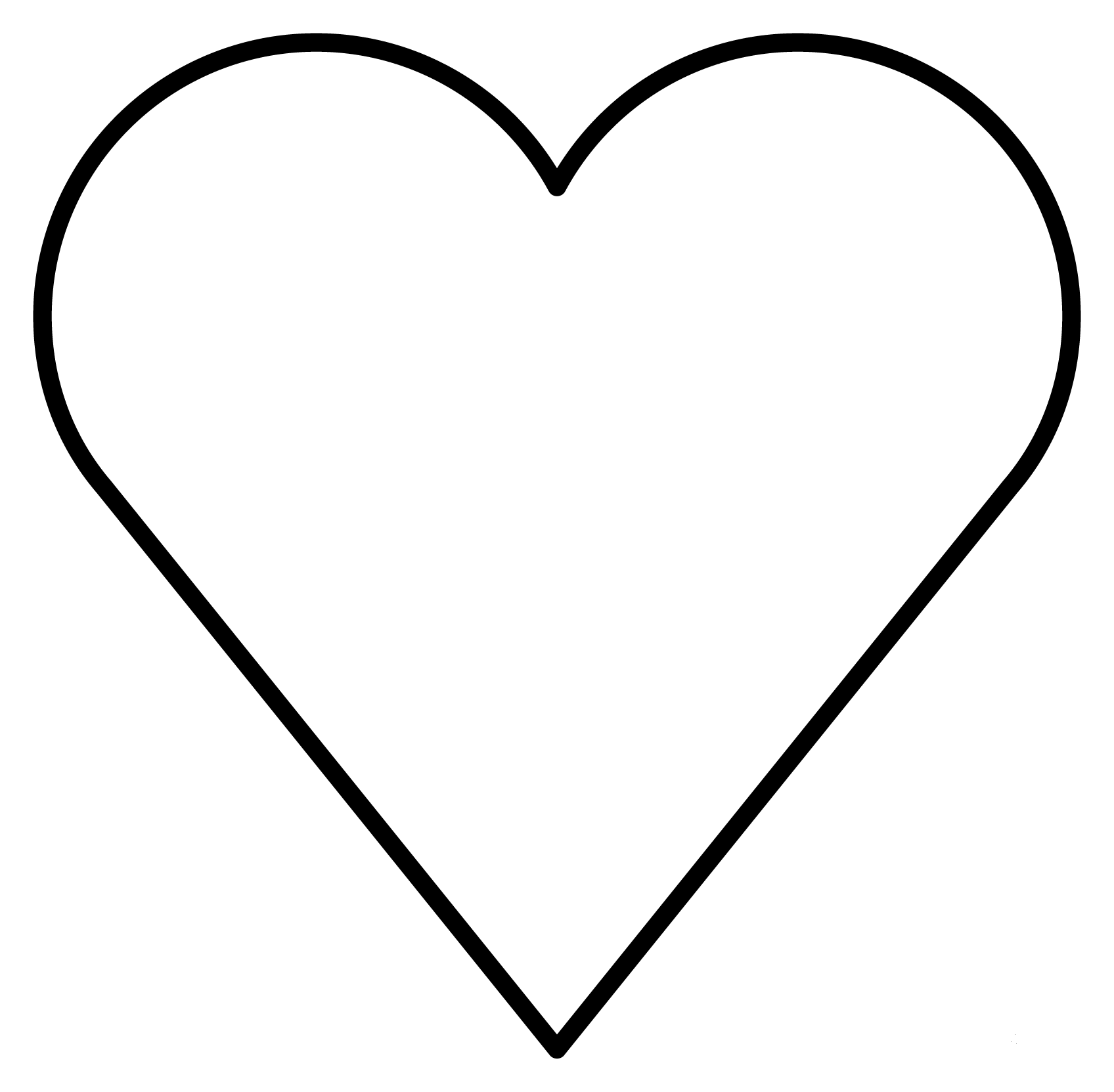 Red Heart Emoji coloring page - ColouringPages