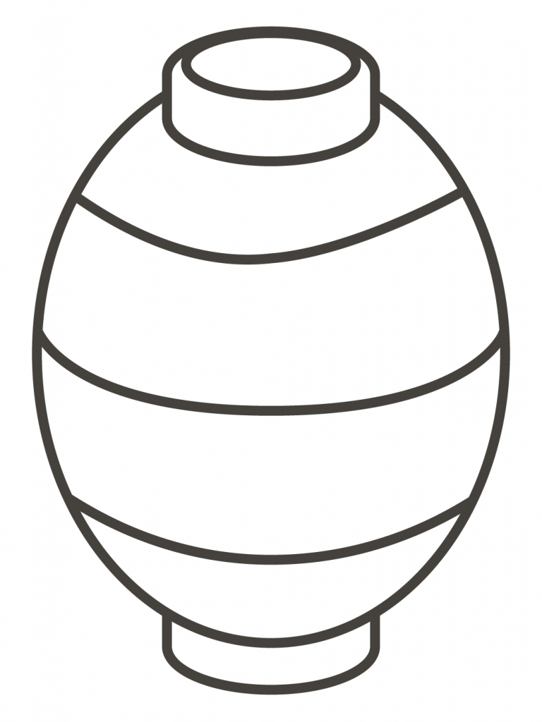 Red Paper Lantern coloring page - ColouringPages