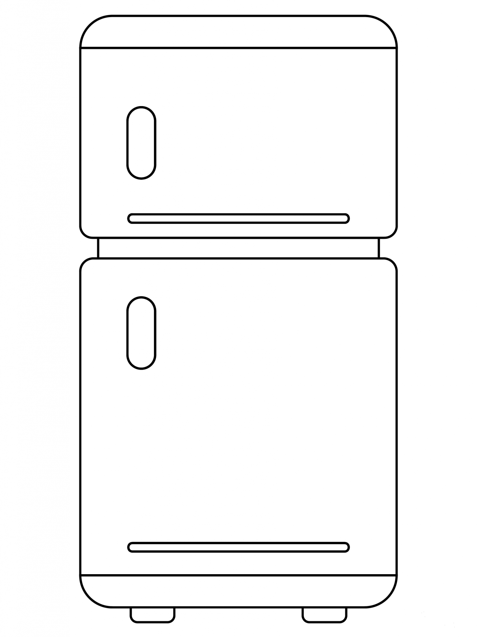 Refrigerator coloring page - ColouringPages
