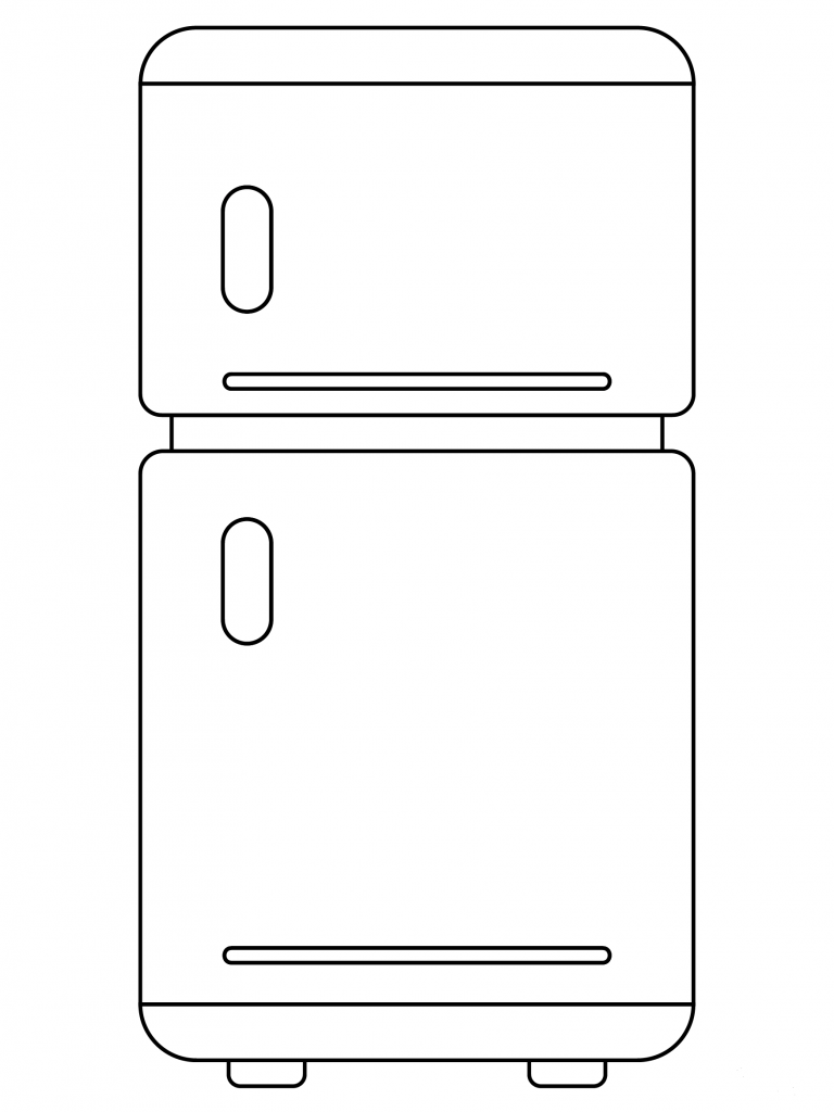 Refrigerator coloring page - ColouringPages