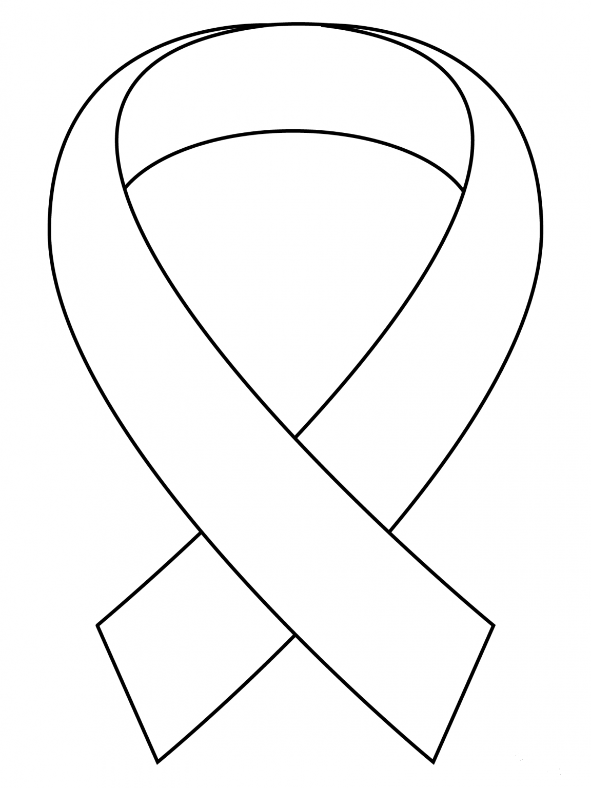 Reminder Ribbon coloring page - ColouringPages