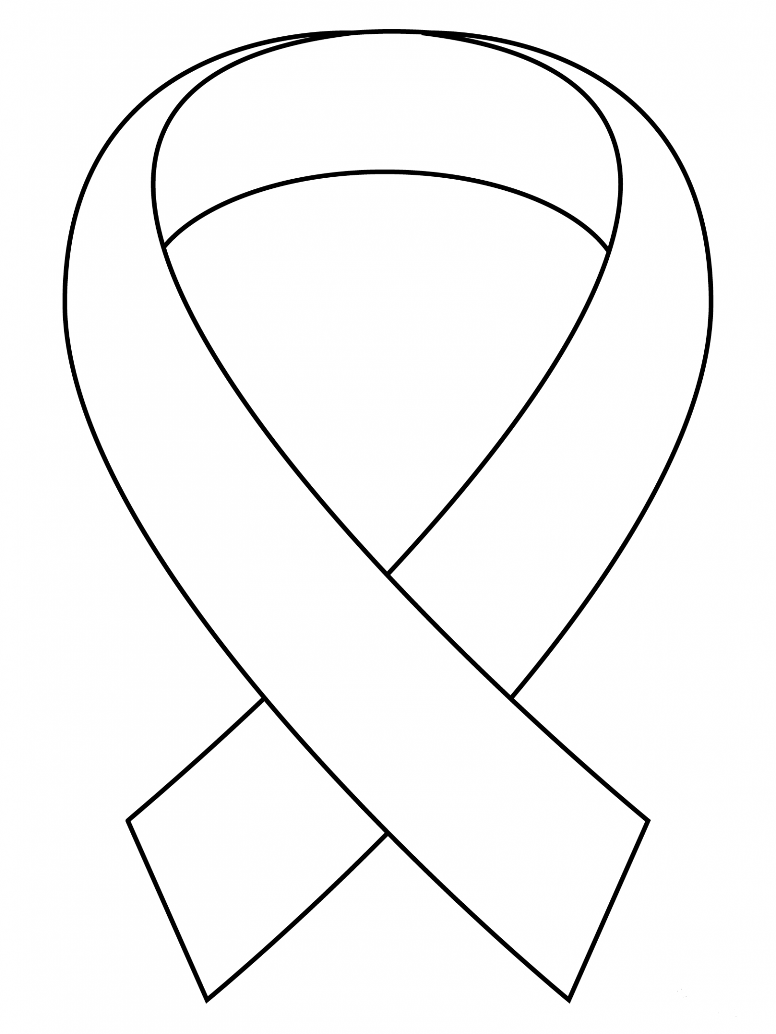 Reminder Ribbon coloring page - ColouringPages