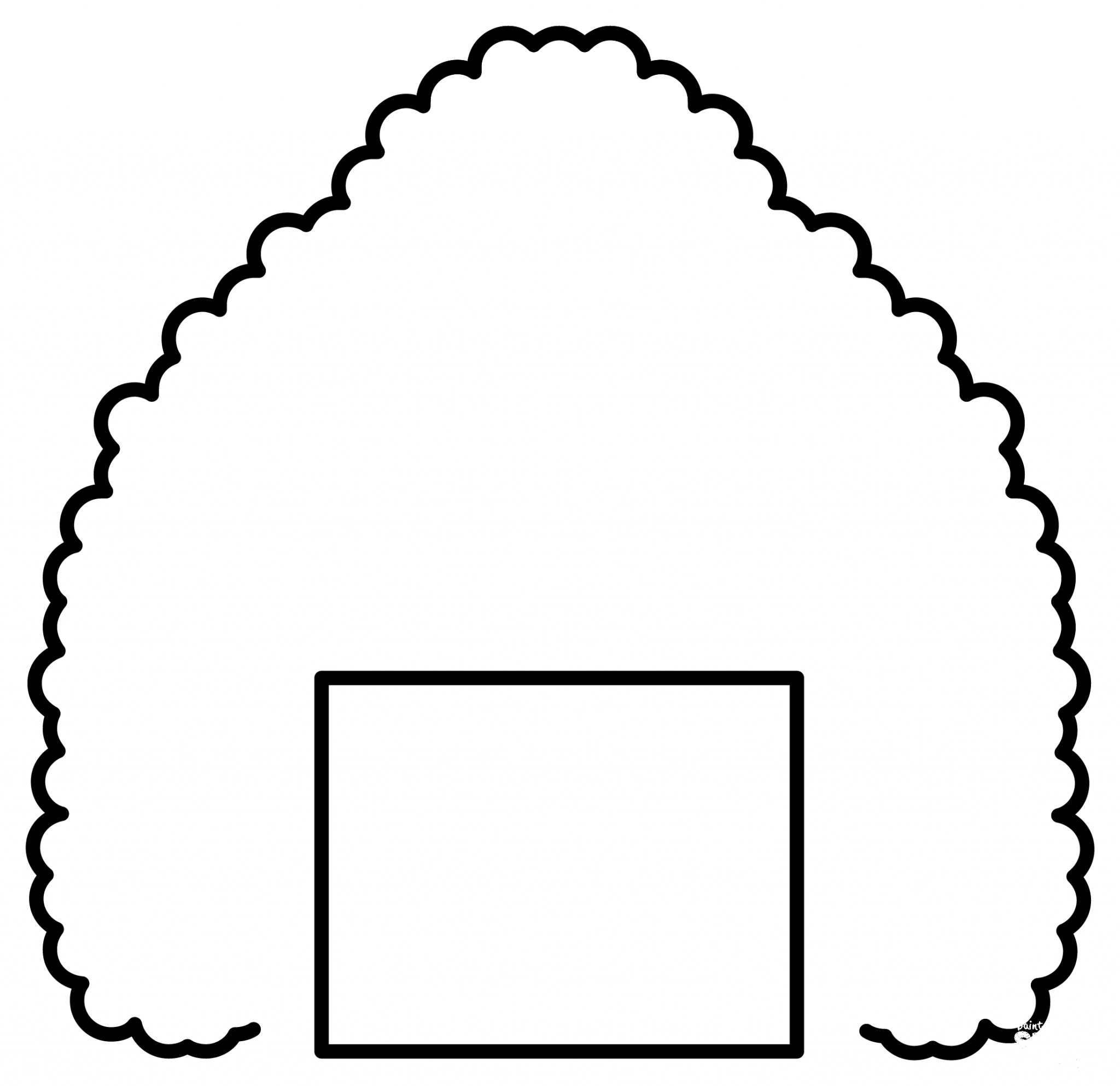 Rice Ball Emoji coloring page - ColouringPages