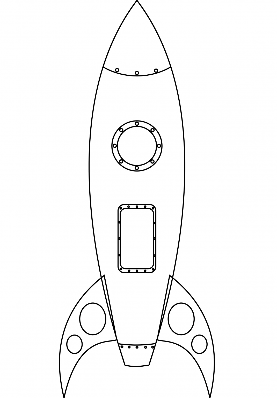 Rocket coloring page - ColouringPages