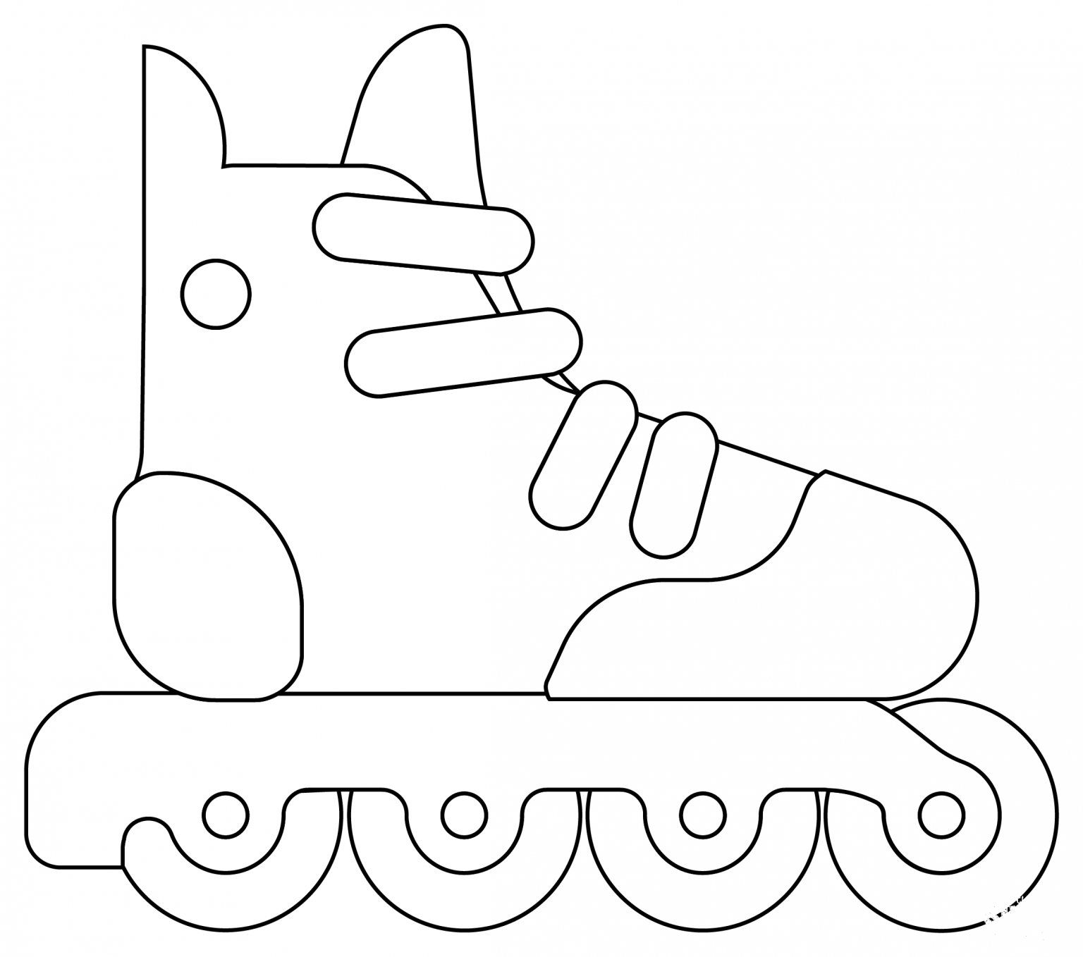 Roller Skates coloring page - ColouringPages