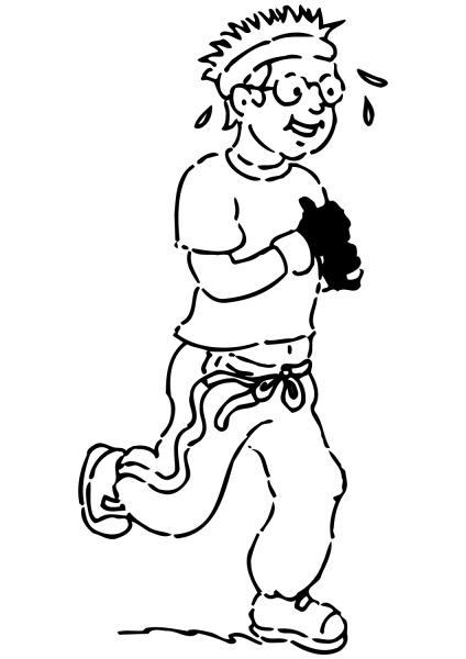 Running Man coloring page - ColouringPages