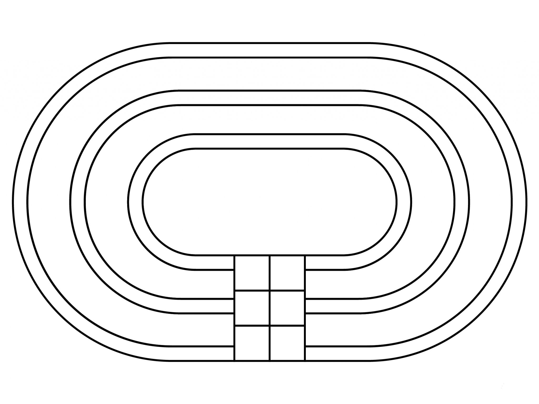 Running Track coloring page - ColouringPages