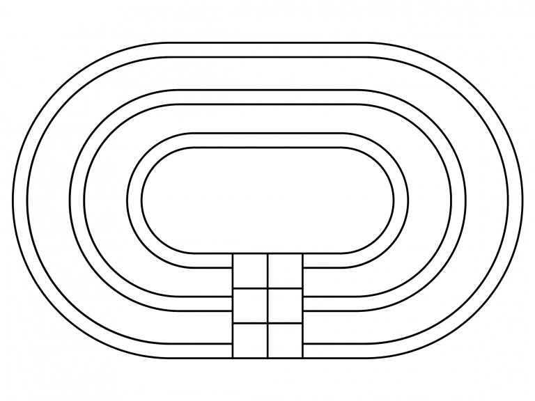 Running Track coloring page - ColouringPages
