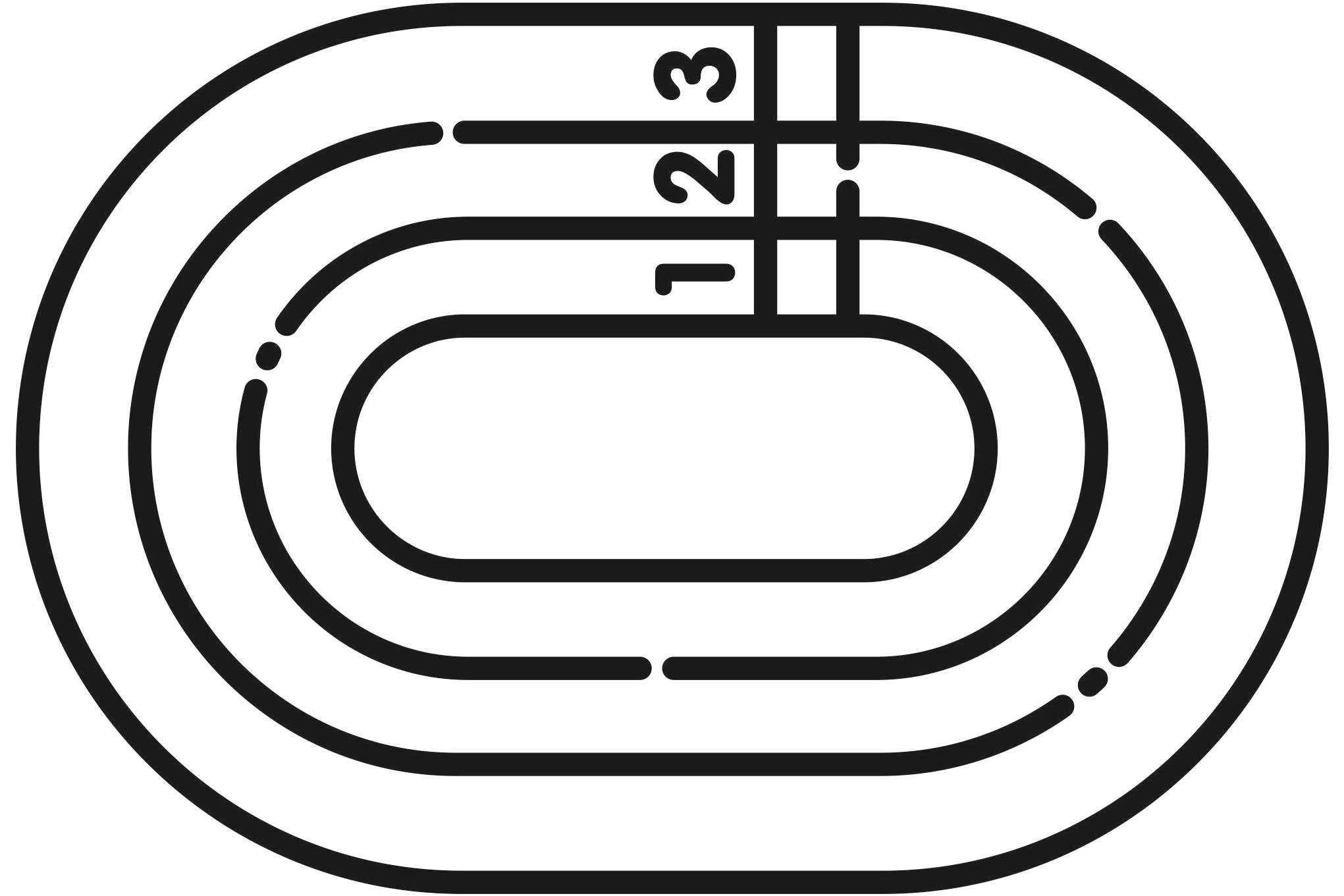 Running Track coloring page - ColouringPages